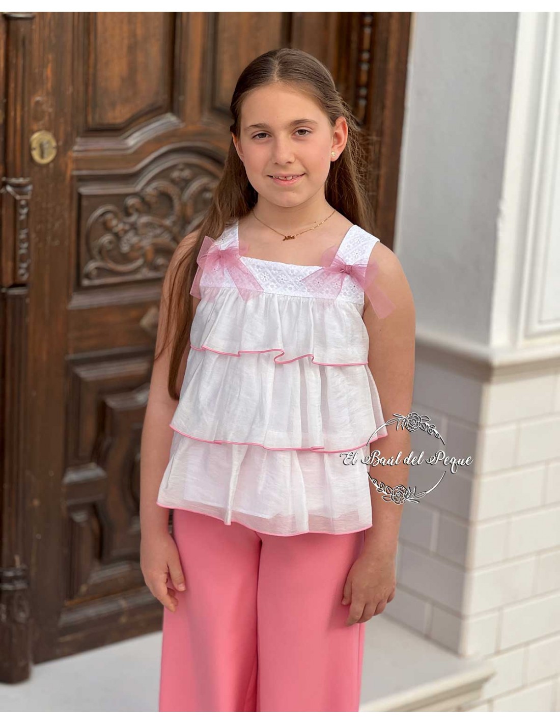 Conjunto Blusón y Pantalón Niña Fresa Yoedu Moda Infantil